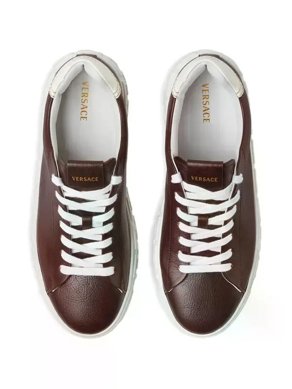 Versace Greca Leather Sneakers