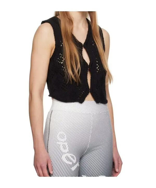 OPEN YY Argyle Mesh Vest