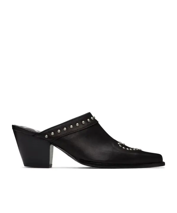 OPEN YY Studded Pointed Toe Mules