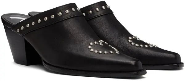 OPEN YY Studded Pointed Toe Mules