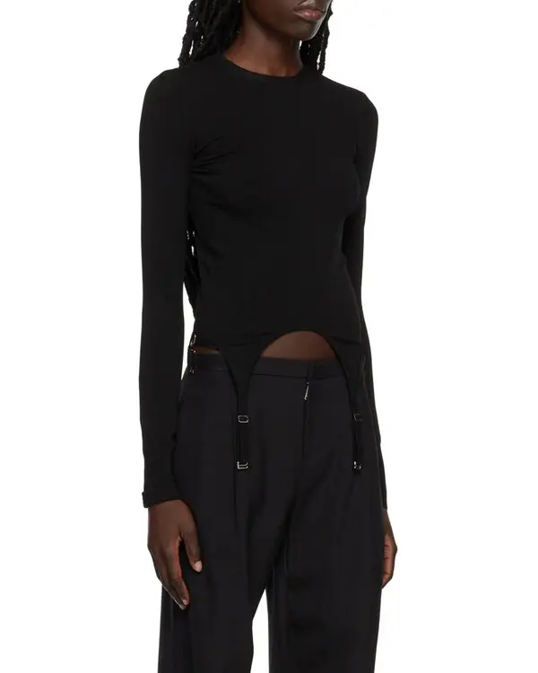 DION LEE Round Neck Garter Top