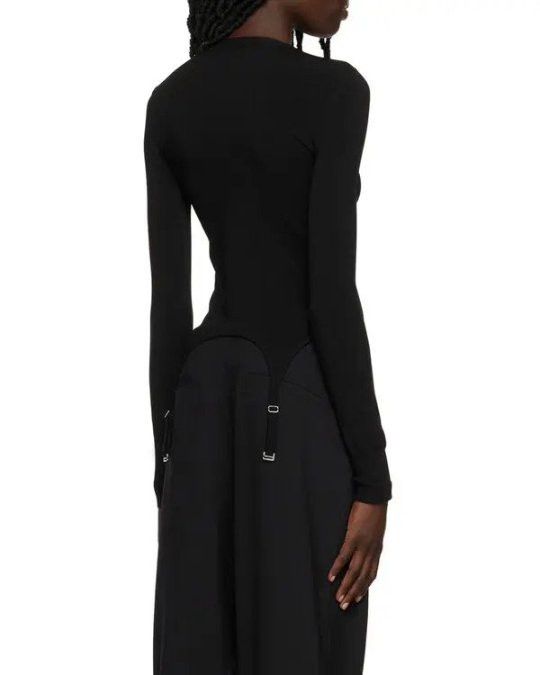 DION LEE Round Neck Garter Top