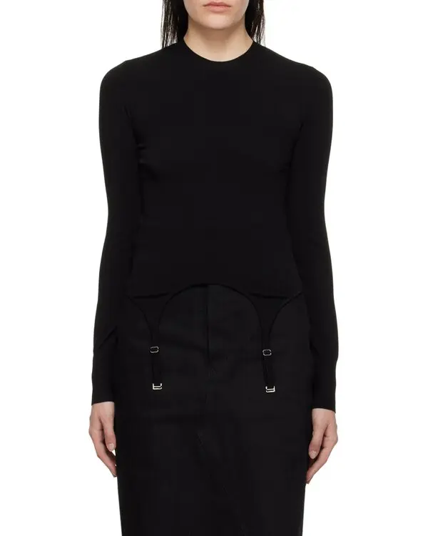 DION LEE Round Neck Garter Top