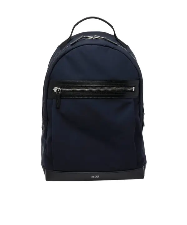 TOM FORD Logo Printed Zip-around Backpack - Black