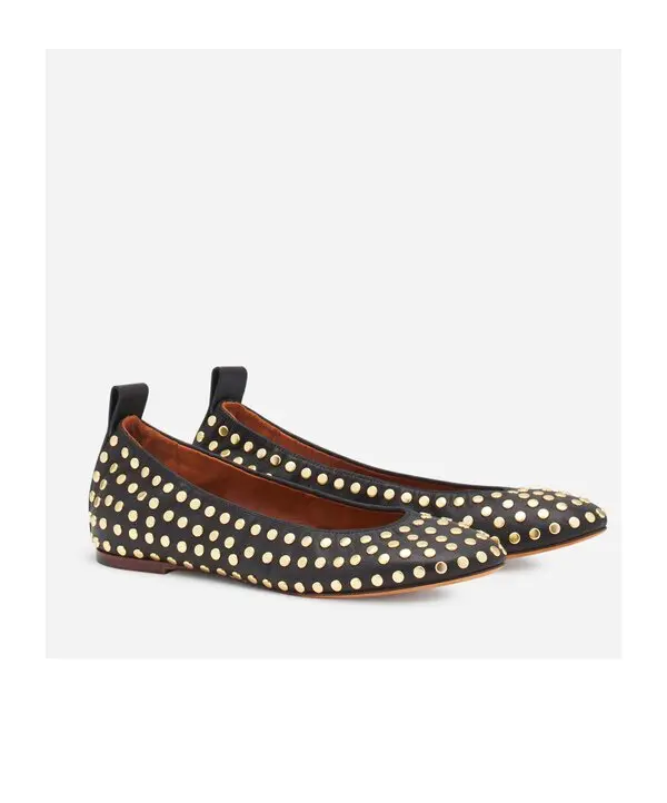 LANVIN Studded Ballerina Flats
