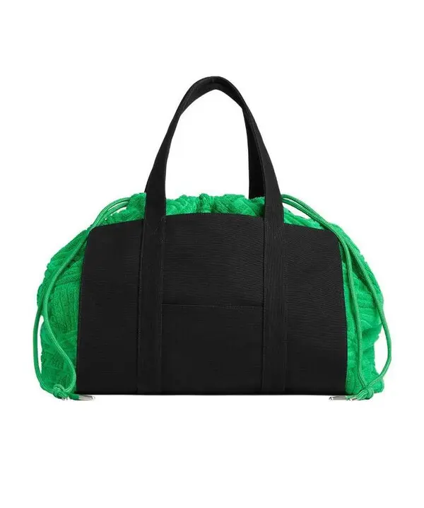 Bottega Veneta Report Jacquard Towel Travel Bag - Black