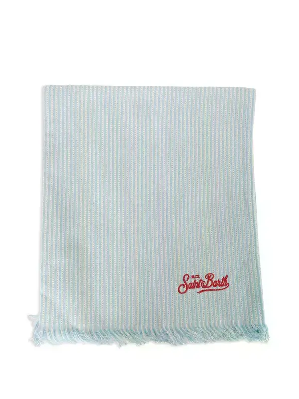 MC2 SAINT BARTH Striped Seersucker Beach Towel