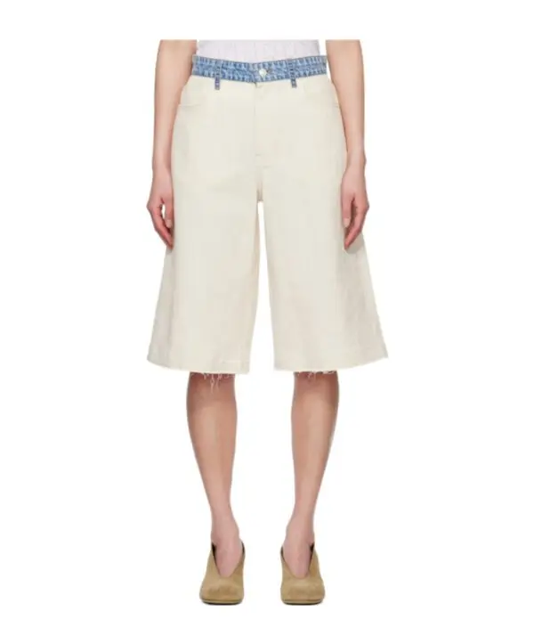 Moschino Denim Belt Loop Shorts