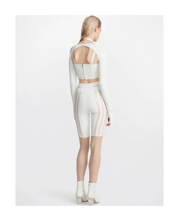 DION LEE Column Cut-out Biker Short