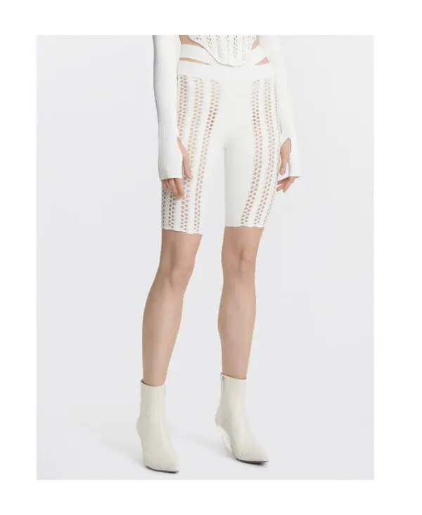 DION LEE Column Cut-out Biker Short