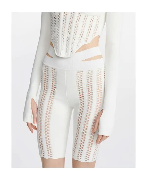 DION LEE Column Cut-out Biker Short