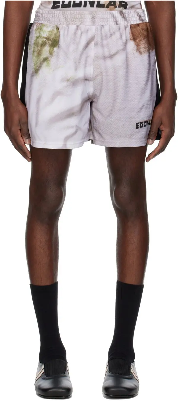 EGONLAB Graphic Print Track Shorts