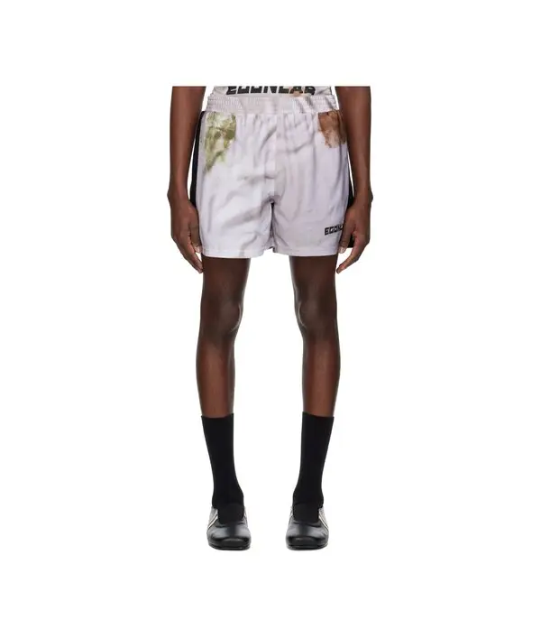 EGONLAB Graphic Print Track Shorts
