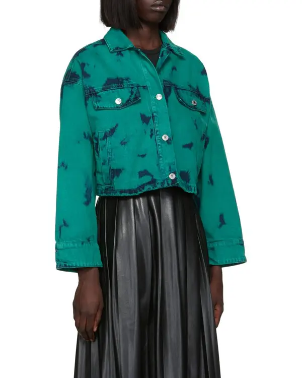 MSGM Logo Denim Trucker Jacket