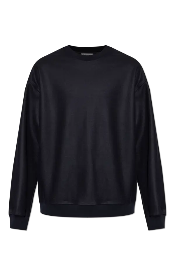 JIL SANDER Wool Sweatshirt - Black