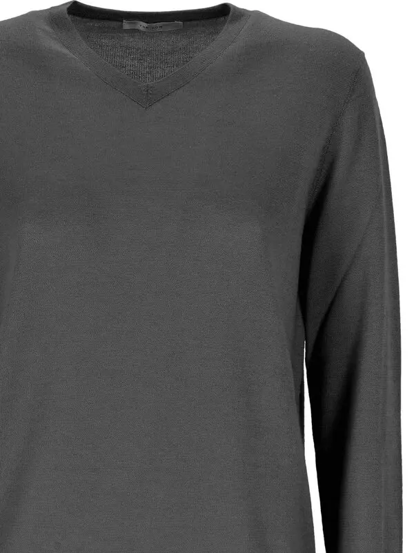 THE ROW V-neck Knitted Jumper