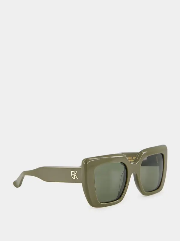 EMMANUELLE KHANH Square Frame Sunglasses