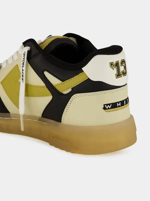 Off-White Out Of Office" Varsity Leather Sneakers - Yellow