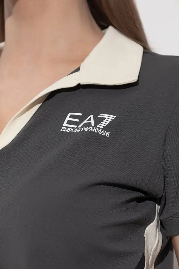 EA7 Printed Logo Polo Shirt