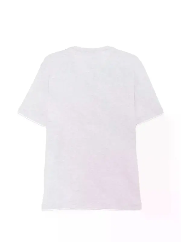 Eleventy Layered-trim Round-neck T-shirt