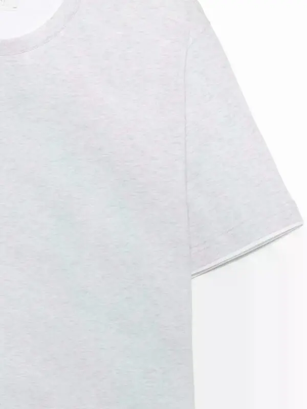Eleventy Layered-trim Round-neck T-shirt