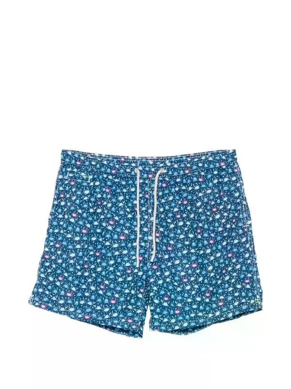 MC2 SAINT BARTH Lighting Micro Fantasy Crab Print Swim Shorts