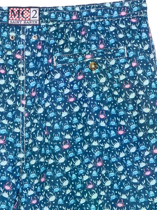 MC2 SAINT BARTH Lighting Micro Fantasy Crab Print Swim Shorts