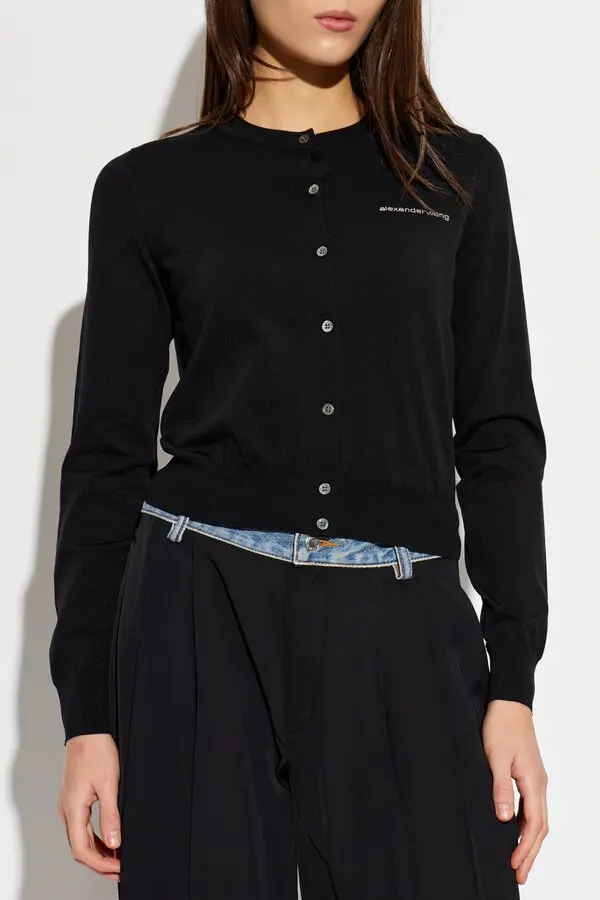 Alexander Wang Logo Detail Cardigan