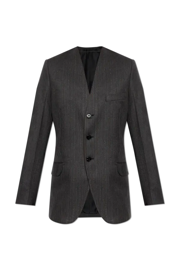 JIL SANDER Herringbone Pattern Blazer
