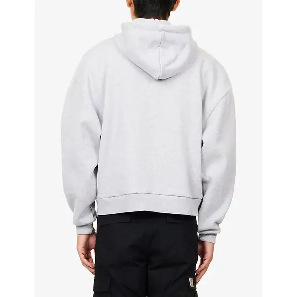 MKI MIYUKI ZOKU Cotton-blend Zip-up Hoody - Grey