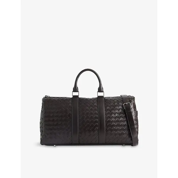 Bottega Veneta Intrecciato Medium Duffle Bag - Fondant-silver