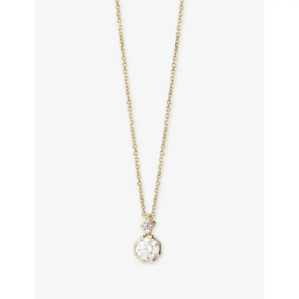 Astley Clarke Solitaire Diamond Pendant Necklace - Yellow Gold