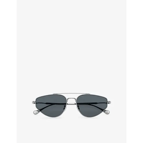 Oliver Spencer Jil Sander Edition Oval-frame Titanium Sunglasses
