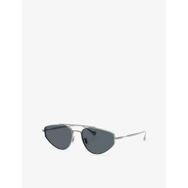 Oliver Spencer Jil Sander Edition Oval-frame Titanium Sunglasses