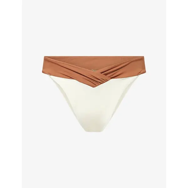Monday Swimwear Marseille Bikini Bottoms - Ivory/caramel