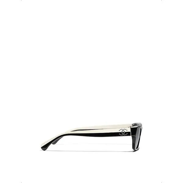 Chanel Rectangular-frame Acetate Sunglasses
