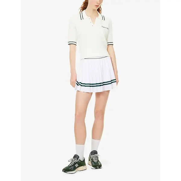 Sporty & Rich Cable Knit Polo Shirt