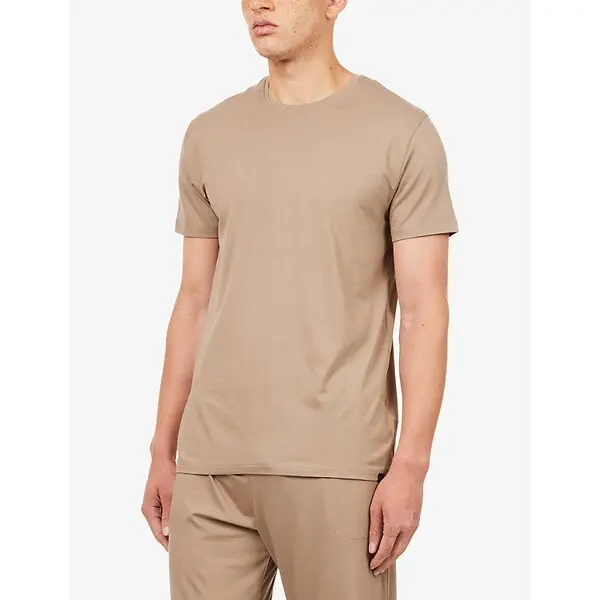 Derek Rose Basel Micro Modal-jersey T-shirt - Brown