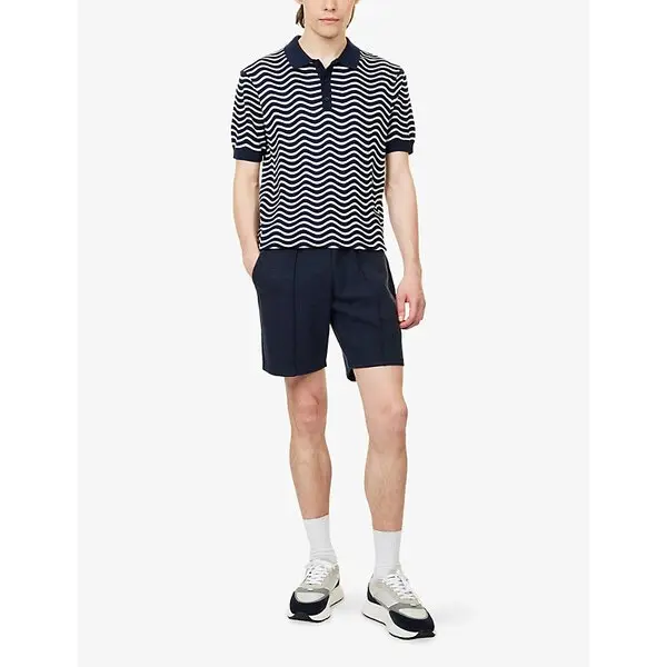 ARNE Wave Knitted Polo Shirt Xxl