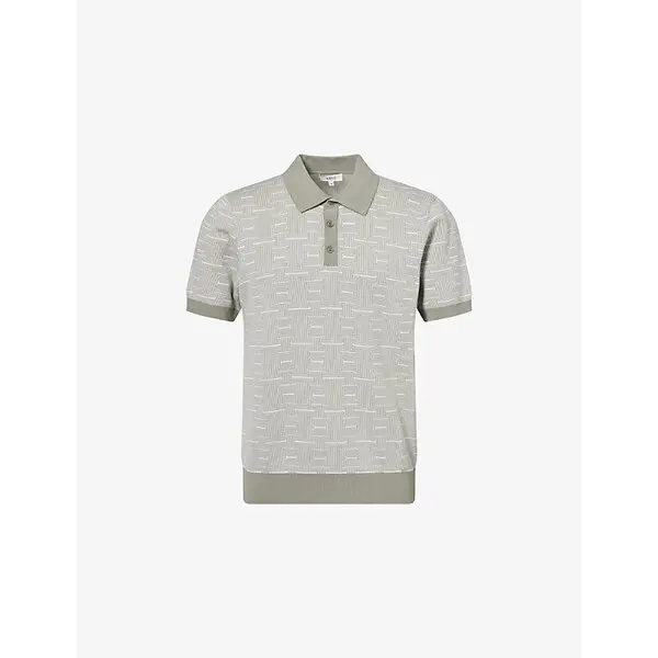 ARNE Este Pattern Cotton Polo Shirt Xxl