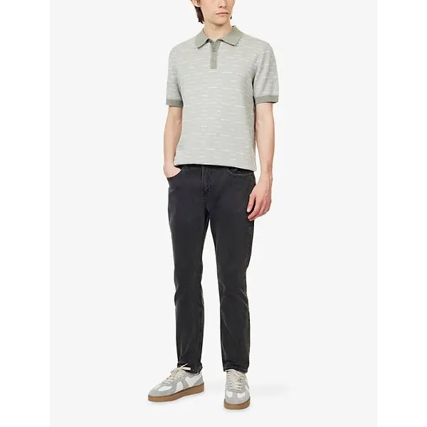 ARNE Este Pattern Cotton Polo Shirt Xxl