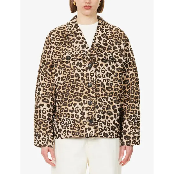 ANINE BING Flynn Print Woven Jacket