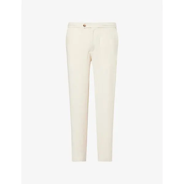 RAITH Linen-blend Trousers - Oatmeal