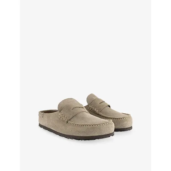 BIRKENSTOCK Naples Wrapped Suede Clogs