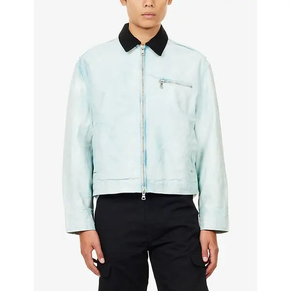 MKI MIYUKI ZOKU Sunfaded Corduroy Collar Cotton Jacket