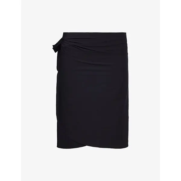 Hunza G Short Self-tie Sarong - Black