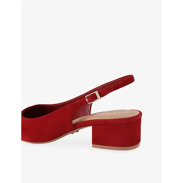 Carvela Armonia Suede Slingback Courts - Red