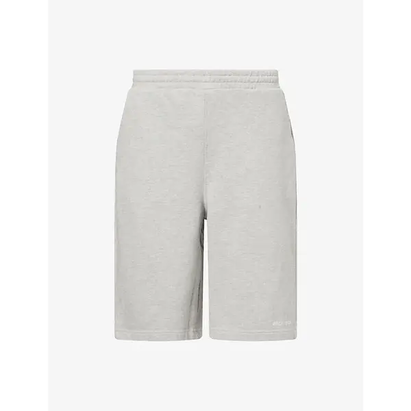 DAILY PAPER Marl Relaxed Fit Cotton-blend Jersey Shorts - Grey