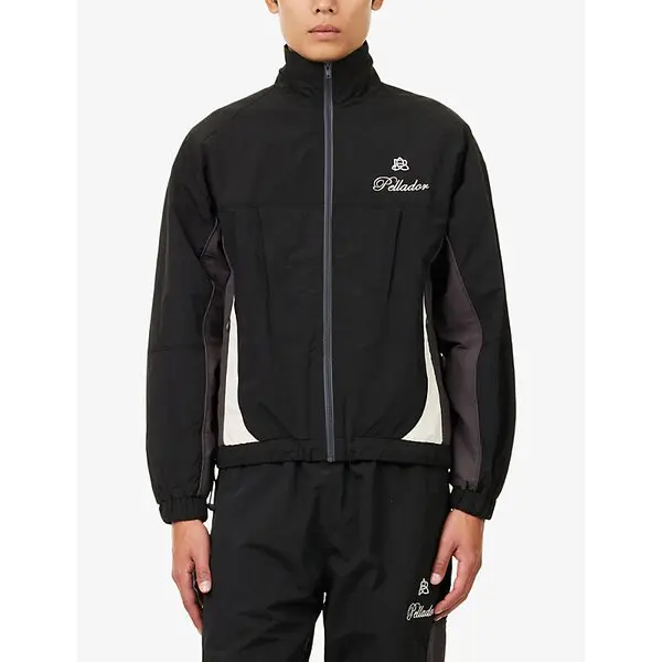 PELLADOR Panelled Shell Zip-up Track Jacket