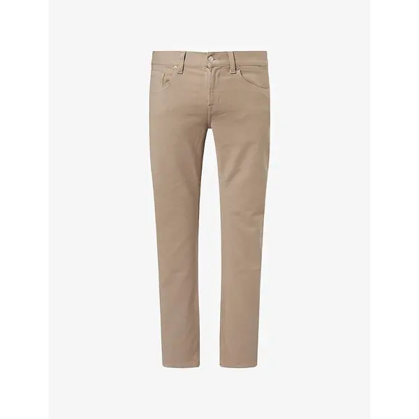 7 For All Mankind Slimmy Tapered-leg Stretch-denim Jeans